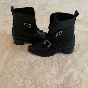 Modern Vice | Shoes | Modern Vice Vibram Sole Leather Buckle Boots ...